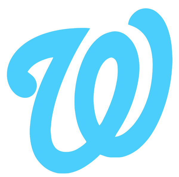 Washington Nationals Blue Fathers Day Prostate Cancer Awareness Decal Washington Nationals Blue Fathers Day Prostate Cancer Awareness Decal