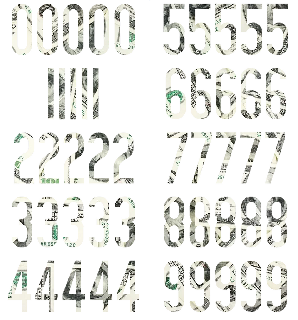 Chicago Bears Vinyl Number Decal Set Mini Midi Full Size Helmets ...