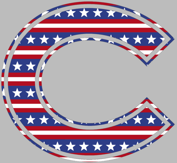 Colgate Raiders Team Logo Stars & Stripes American Flag Vinyl Decal ...