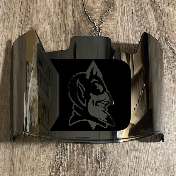 Duke Blue Devils Full Size Football Helmet Visor Shield & Clips ...