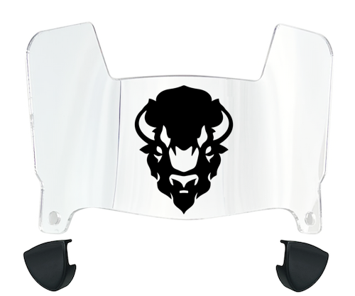 Howard Bison Mini Speed Football Helmet Visor Shield w/ Clips ...
