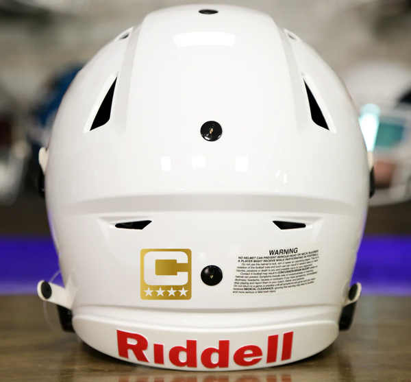 METALLIC GOLD Captain Patch Jersey C Style Football Helmet Decal ...