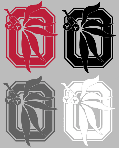 Ohio State Buckeyes Retro Throwback Logo Vinyl Decal PICK COLOR & SIZE ...