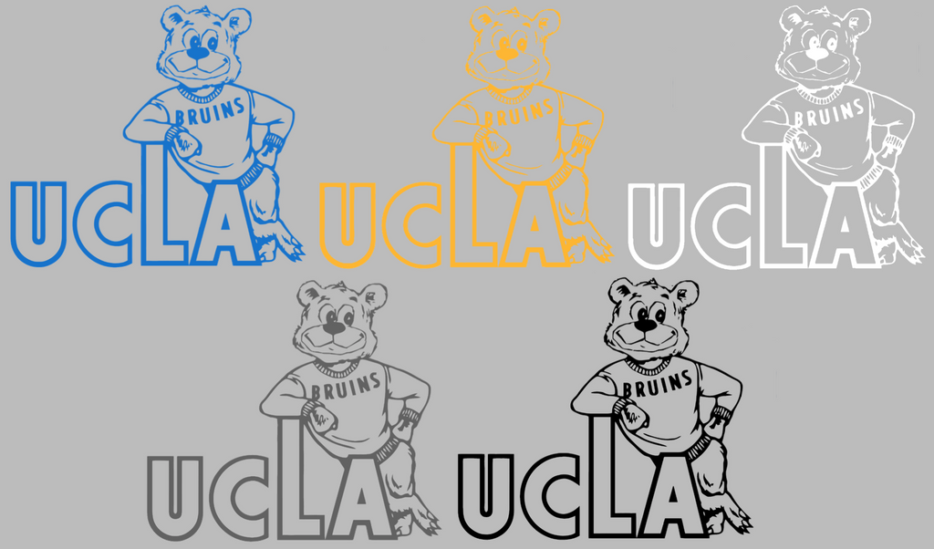 UCLA Bruins Retro Throwback Premium Vinyl Decal PICK COLOR & SIZE ...