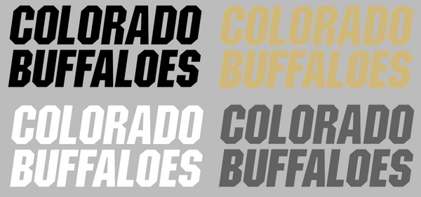 Colorado Buffaloes Team Name Logo Premium Vinyl Decal PICK COLOR SIZE ...