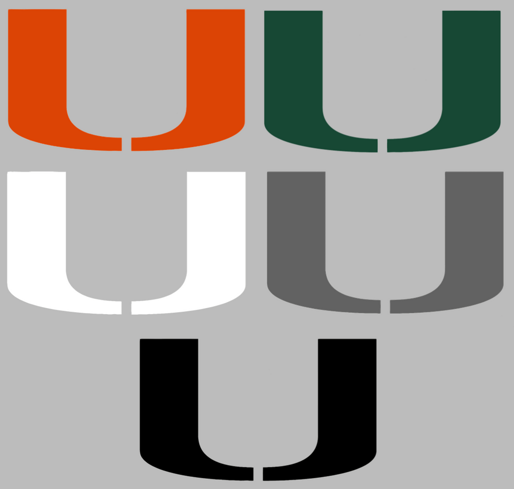 Miami Hurricanes Premium DieCut Vinyl Decal PICK COLOR & SIZE ...