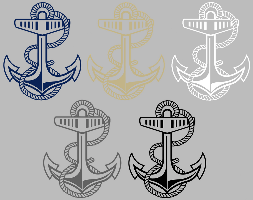 Navy Anchor Logo Decal