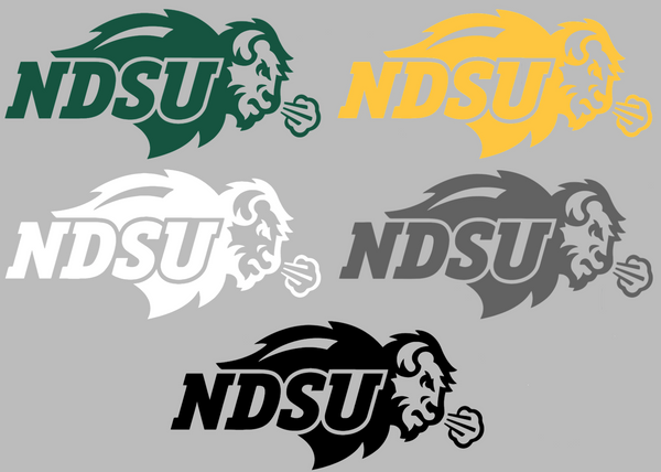 North Dakota State Bison NDSU Logo Premium Vinyl Decal PICK COLOR SIZE ...