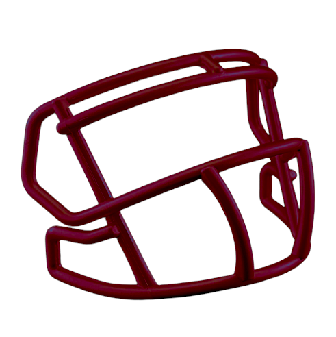 Burgundy Custom Riddell Speed Mini Football Helmet Facemask ...