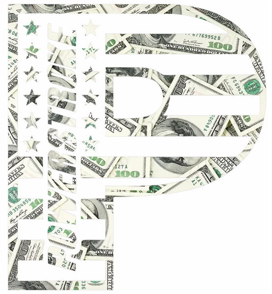 Powerstroke Diesel Stars & Stripes Truck Logo MONEY PRINT Vinyl Decal ...