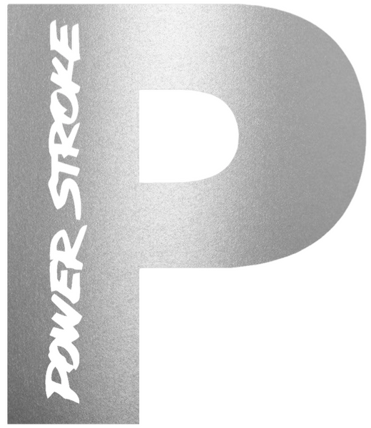 Powerstroke Diesel Truck METALLIC SILVER Premium Vinyl Decal PICK SIZE ...