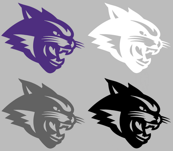 Abilene Christian Wildcats Mascot Logo Vinyl Decal PICK COLOR & SIZE ...