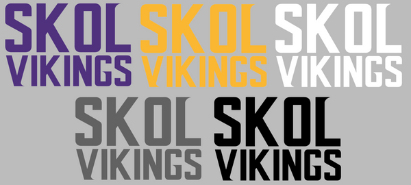 Minnesota Vikings SKOL Logo Premium Vinyl Decal PICK COLOR & SIZE ...