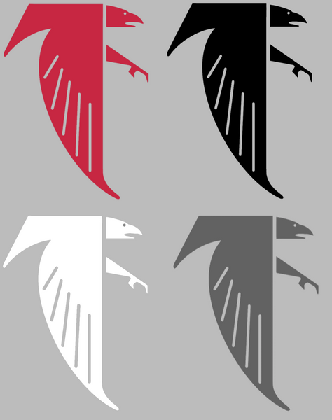 Atlanta Falcons Retro Throwback Logo Vinyl Decal PICK COLOR & SIZE ...