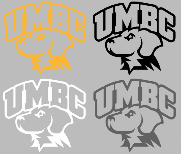 UMBC Retrievers Team Logo Premium Vinyl Decal PICK COLOR SIZE ...
