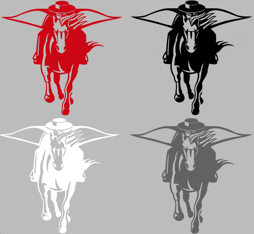 Texas Tech Red Raiders Mascot Logo Premium Vinyl Decal PICK COLOR SIZE ...