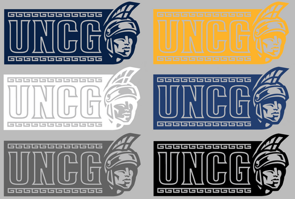 NC Greensboro Spartans UNCG Logo Premium Vinyl Decal PICK COLOR SIZE ...