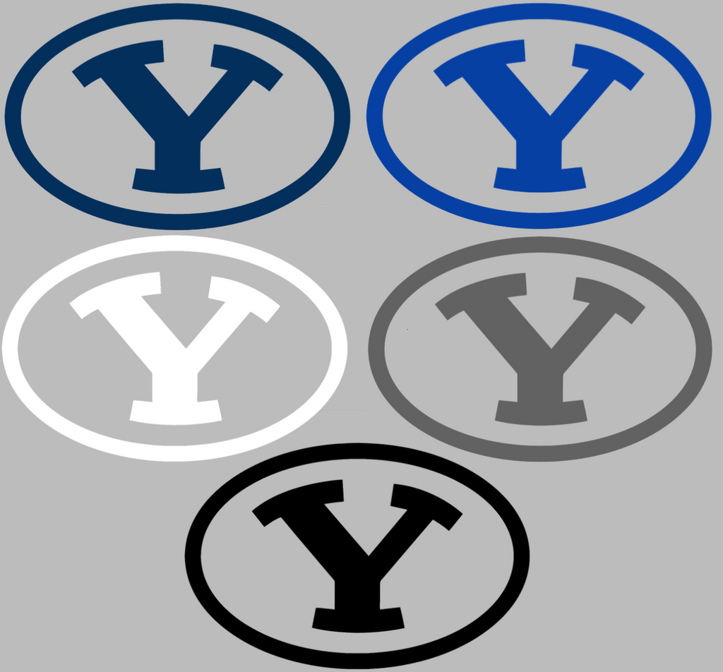 BYU Brigham Young Cougars Alternate Logo Vinyl Decal PICK COLOR & SIZE ...