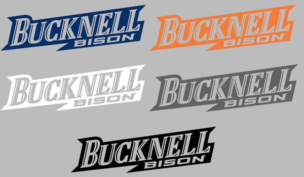 Bucknell Bison Team Name Logo Premium Vinyl Decal PICK COLOR & SIZE ...