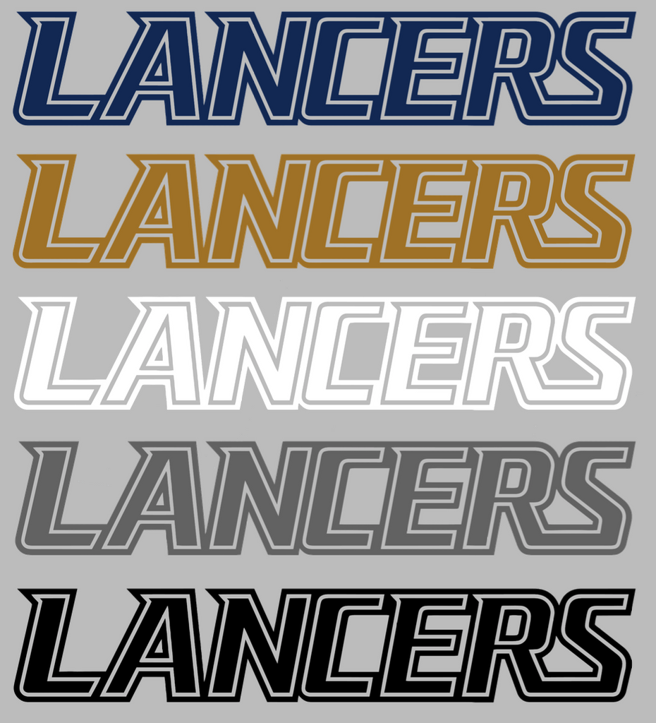 California Baptist Lancers Team Name Logo Vinyl Decal PICK COLOR SIZE ...