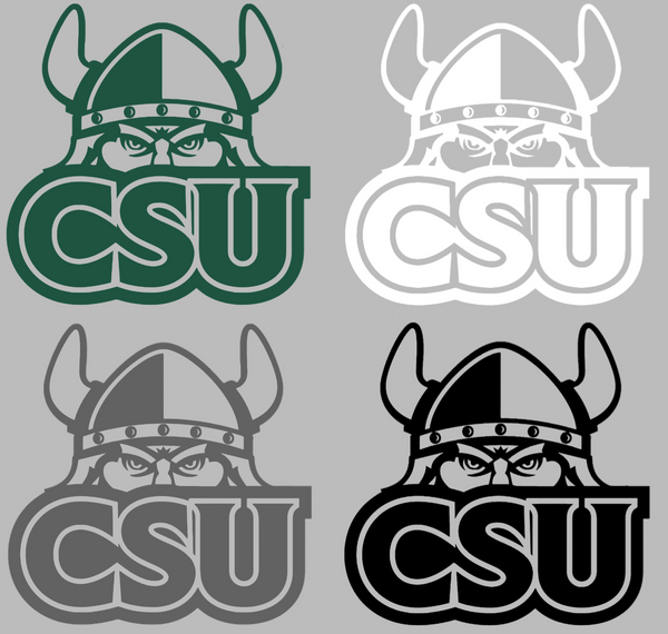 Cleveland State Vikings CSU Logo Premium Vinyl Decal PICK COLOR SIZE ...