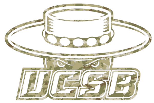 UCSB Gauchos Team Logo Salute to Service Camouflage Camo Vinyl Decal ...