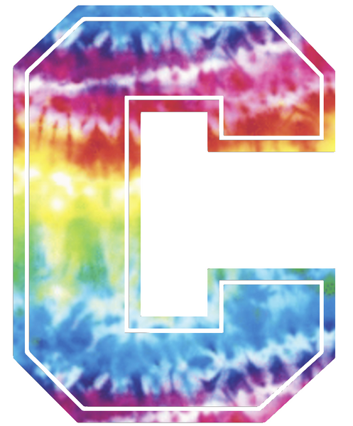 Cornell Big Red C Logo Crucial Catch Cancer Tie Dye Vinyl Decal ...