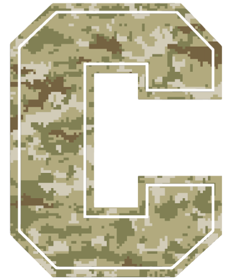 Cornell Big Red C Logo Salute to Service Camouflage Camo Vinyl Decal ...