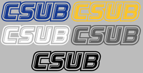 CSU Bakersfield Roadrunners CSUB Logo Vinyl Decal PICK COLOR & SIZE ...