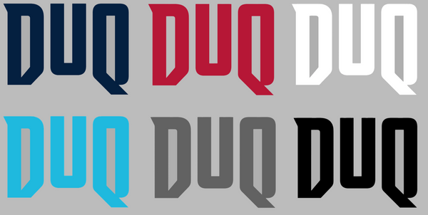 Duquesne Dukes DUQ Logo Premium Vinyl Decal PICK COLOR & SIZE ...