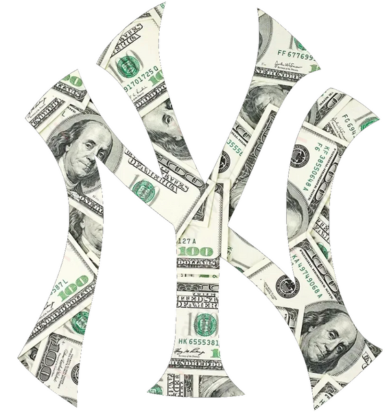 New York Yankees Money Print Team Logo Vinyl Decal PICK SIZE ...