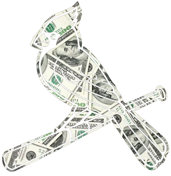 St Louis Cardinals Money Print Bird Logo Vinyl Decal PICK SIZE ...