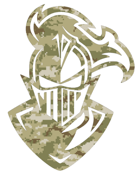 Furman Paladins Mascot Logo Salute to Service Camouflage Camo Decal ...