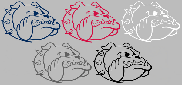 Samford Bulldogs Retro Throwback Logo Vinyl Decal PICK COLOR & SIZE ...