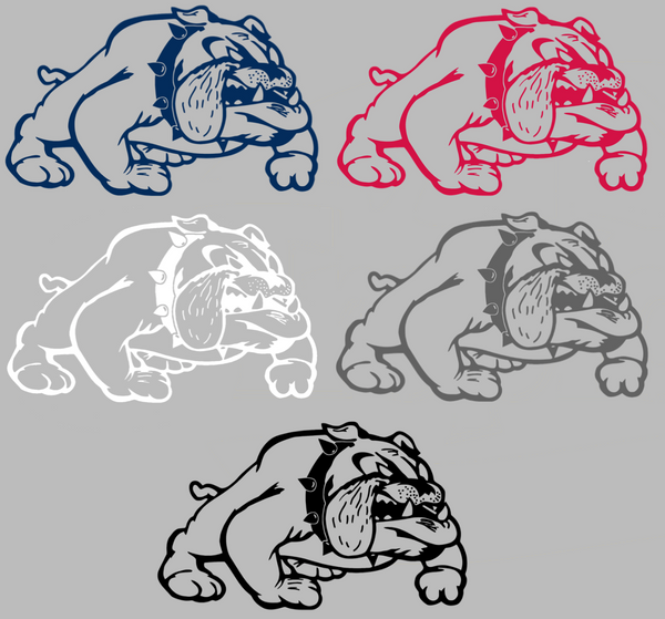 Samford Bulldogs Retro Throwback Logo Vinyl Decal PICK COLOR & SIZE ...