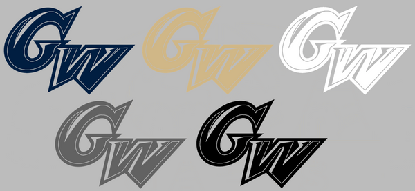 George Washington Colonials Team Logo Vinyl Decal PICK COLOR & SIZE ...