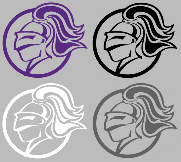 Holy Cross Crusaders Mascot Logo Premium Vinyl Decal PICK COLOR & SIZE ...
