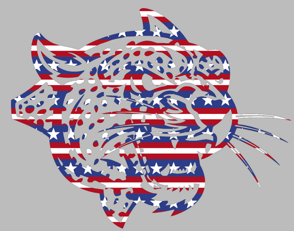 Lafayette Leopards Team Logo Stars & Stripes American Flag Vinyl Decal ...