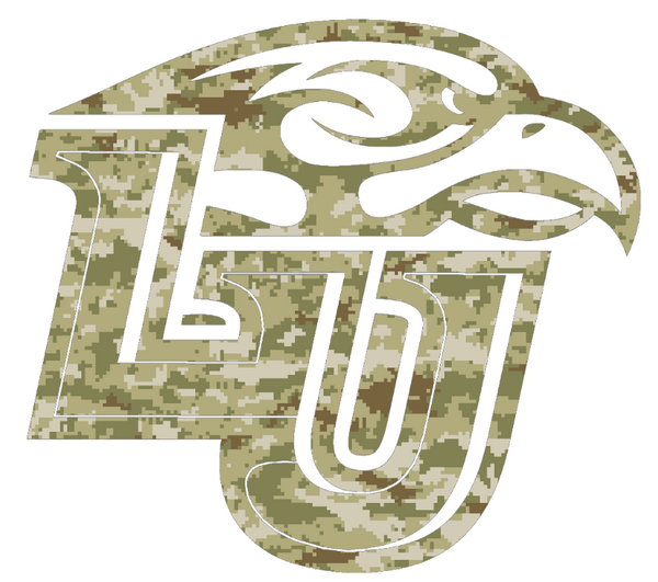 Liberty Flames Team Logo Salute to Service Camouflage Camo Decal ...