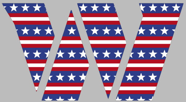 Washington Commanders Stars & Stripes Team Logo USA Flag Vinyl Decal ...