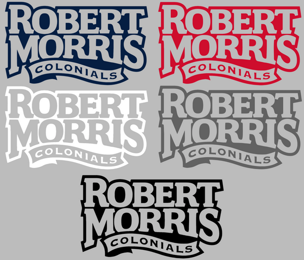 Robert Morris Colonials Team Name Logo Vinyl Decal PICK COLOR & SIZE ...