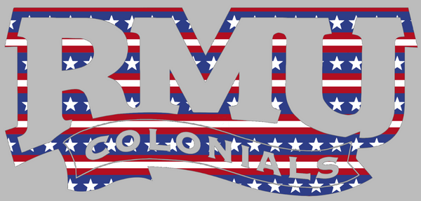 Robert Morris Colonials Team Logo Stars & Stripes Flag Vinyl Decal ...