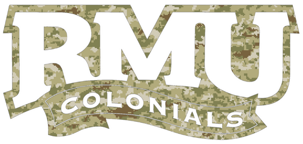 Robert Morris Colonials Team Logo Salute Camouflage Camo Decal ...