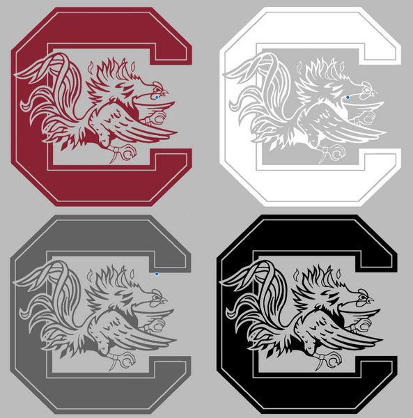 South Carolina Gamecocks Team Logo Vinyl Decal PICK COLOR & SIZE ...