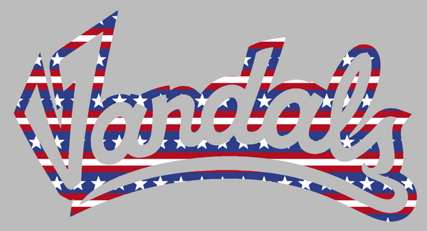 Idaho Vandals Alternate Logo Stars & Stripes American Flag Vinyl Decal ...