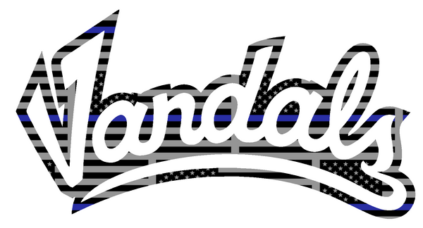 Idaho Vandals Alternate Logo Thin Blue Line American Flag Vinyl Decal ...