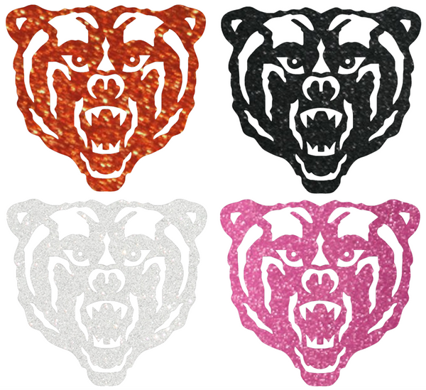 Mercer Bears Metallic Sparkle Mascot Logo Decal PICK COLOR & SIZE ...