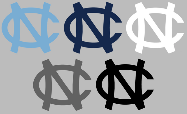 North Carolina Tar Heels Retro Throwback Logo Decal PICK COLOR & SIZE ...