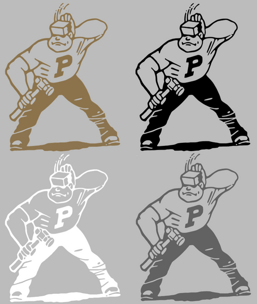 Purdue Boilermakers Retro Throwback Logo Vinyl Decal PICK COLOR & SIZE ...