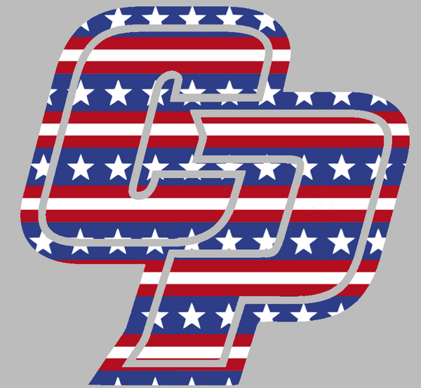 Cal Poly Mustangs Team Logo Stars & Stripes American Flag Vinyl Decal ...